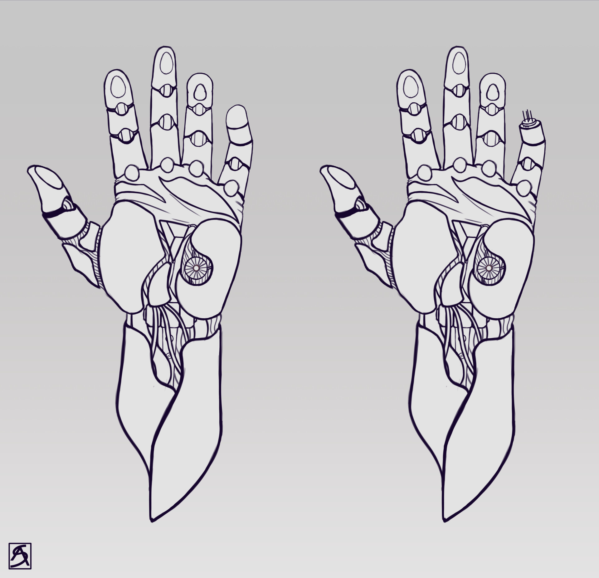 ArtStation - Prosthetic hand