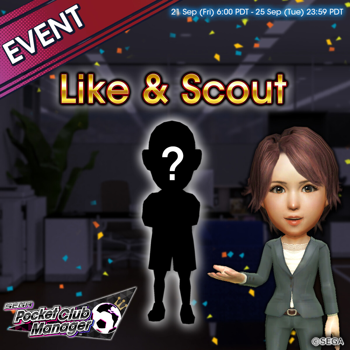 ArtStation - SEGA Pocket Club Manager - Like & Scout Event