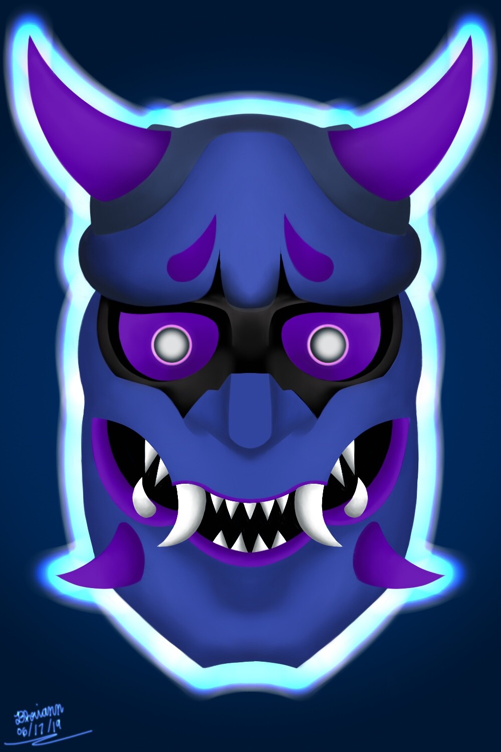 ArtStation - My Oni Mask