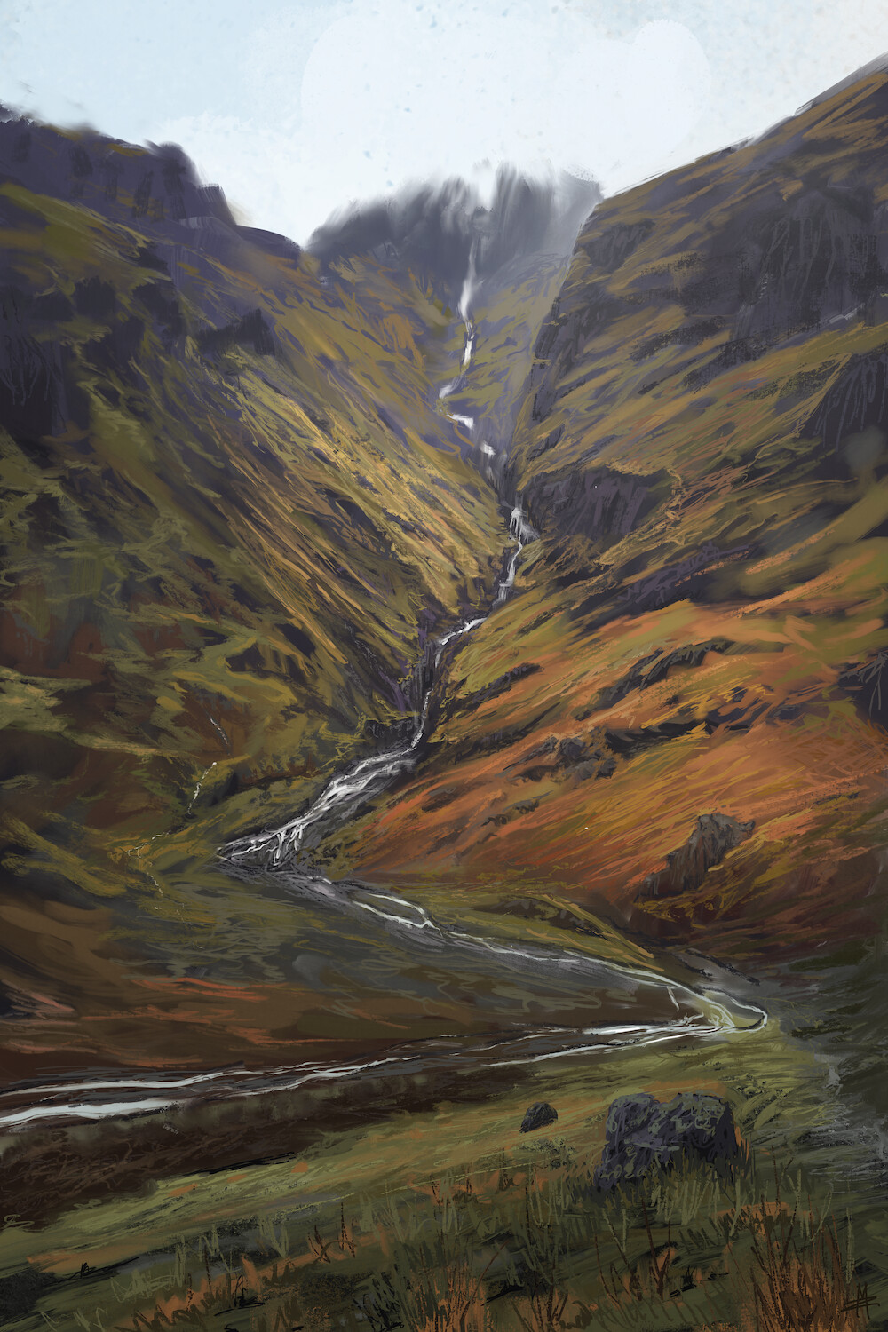 ArtStation - landscape study