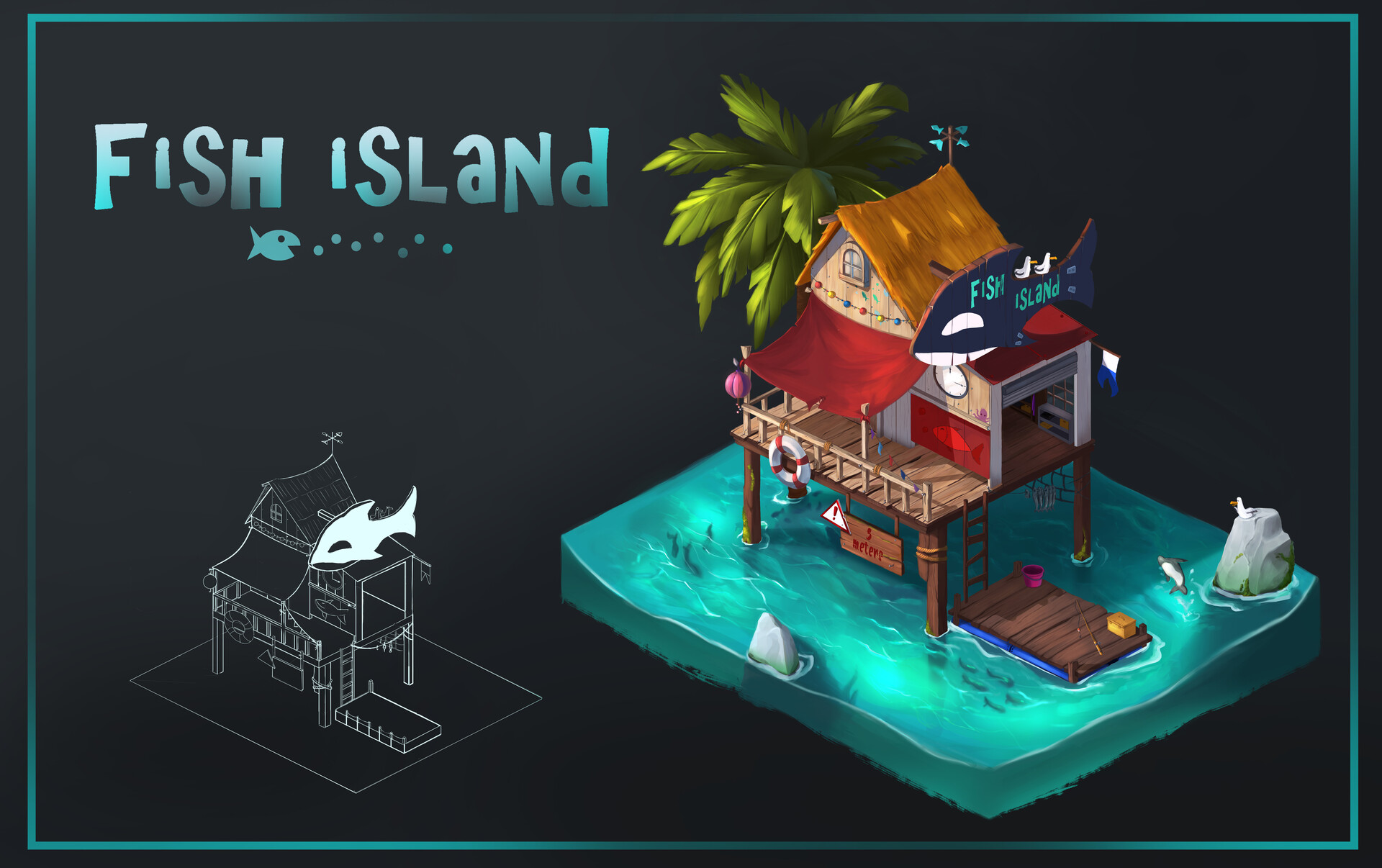 ArtStation - Fish island