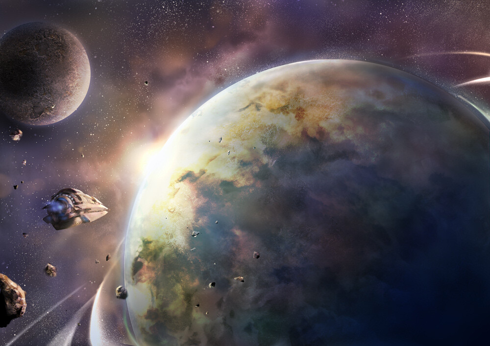 ArtStation - A Mysterious planet