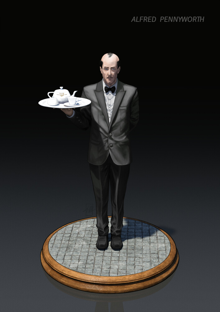 ArtStation - Alfred - Digital Painting Commission (Action Figure)
