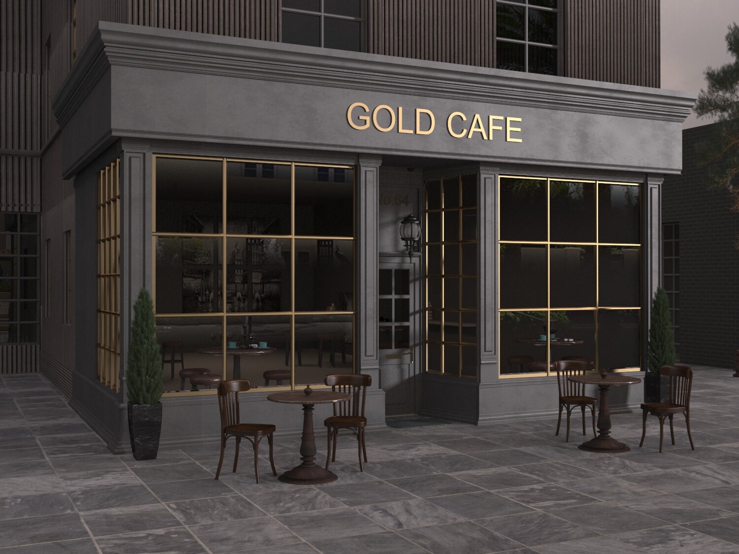 ArtStation - Gold Cafe