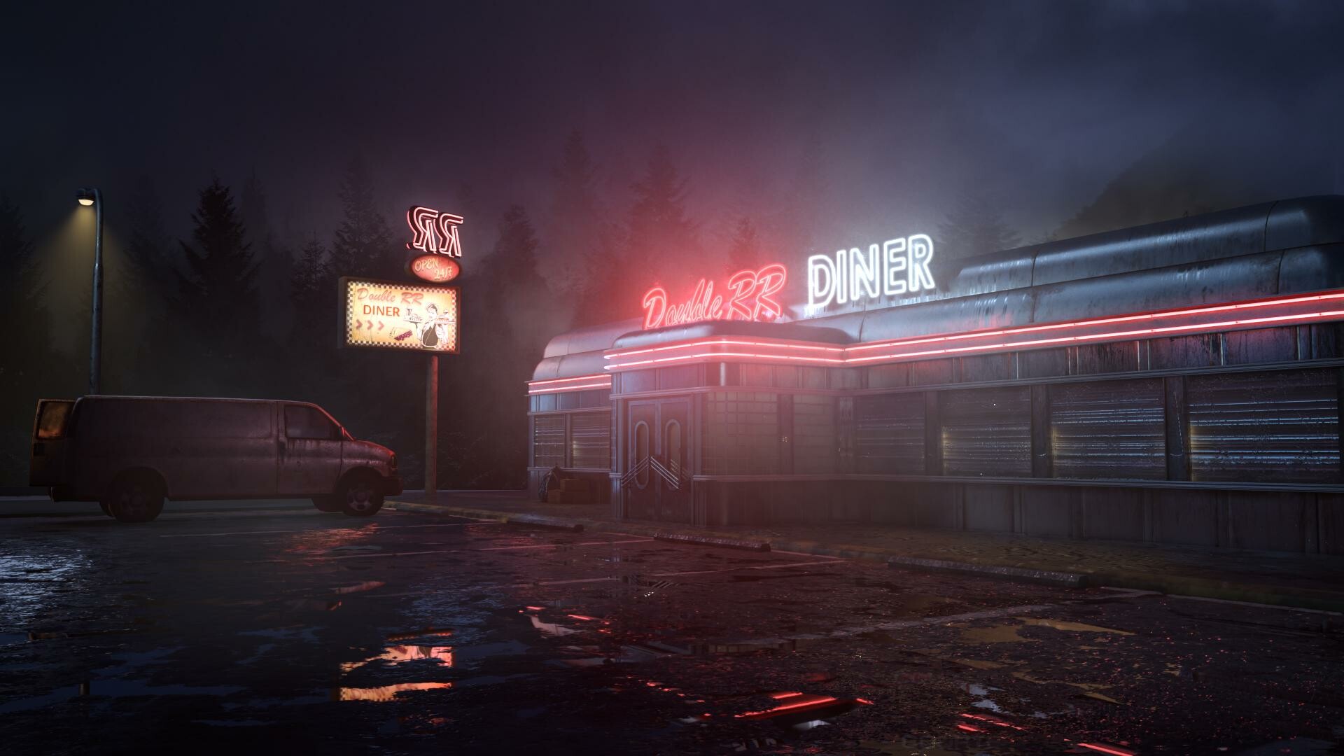 ArtStation - Diner Exterior