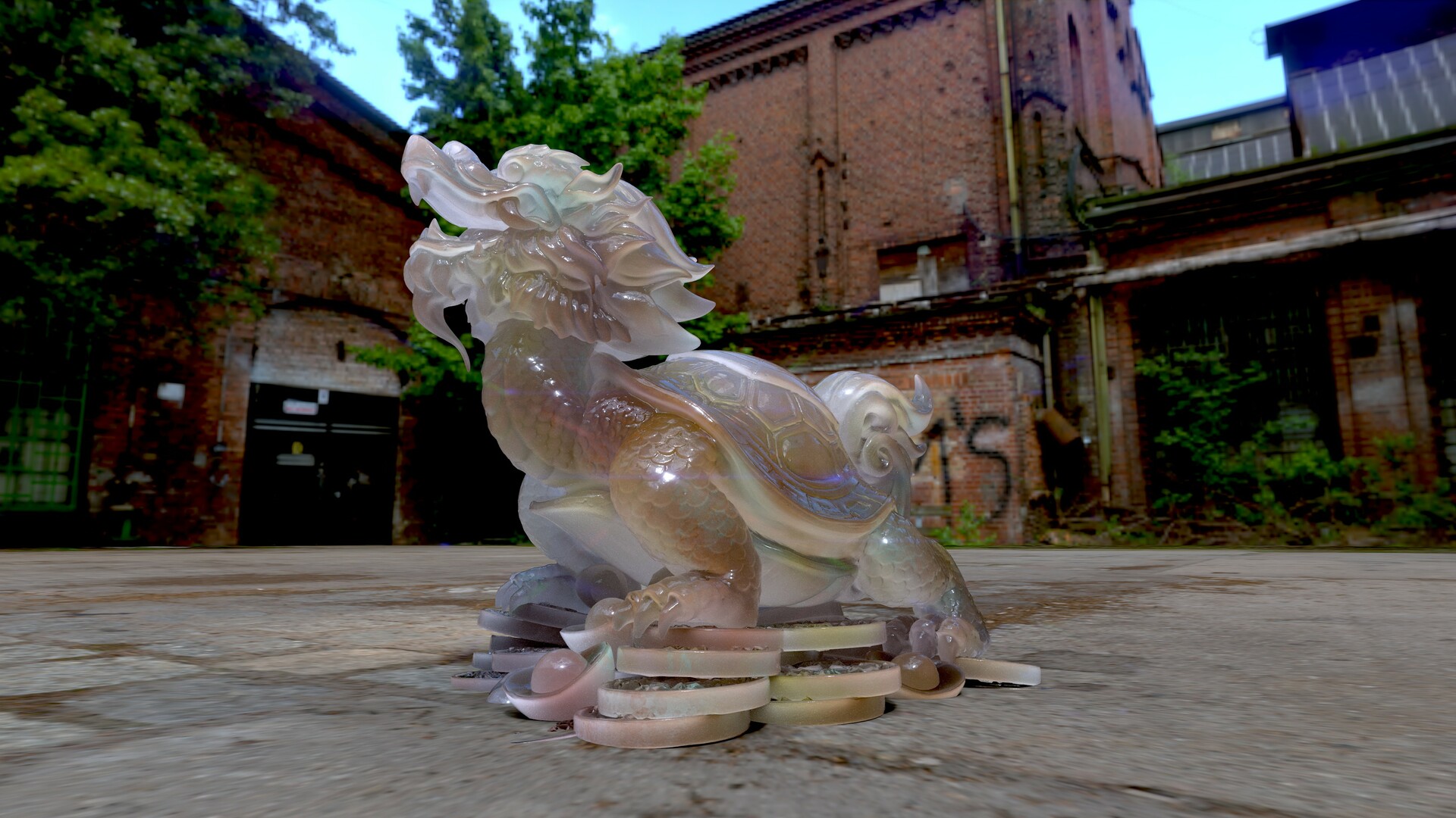 ArtStation - Jade Dragon Turtle and Golden Dragon Turtle