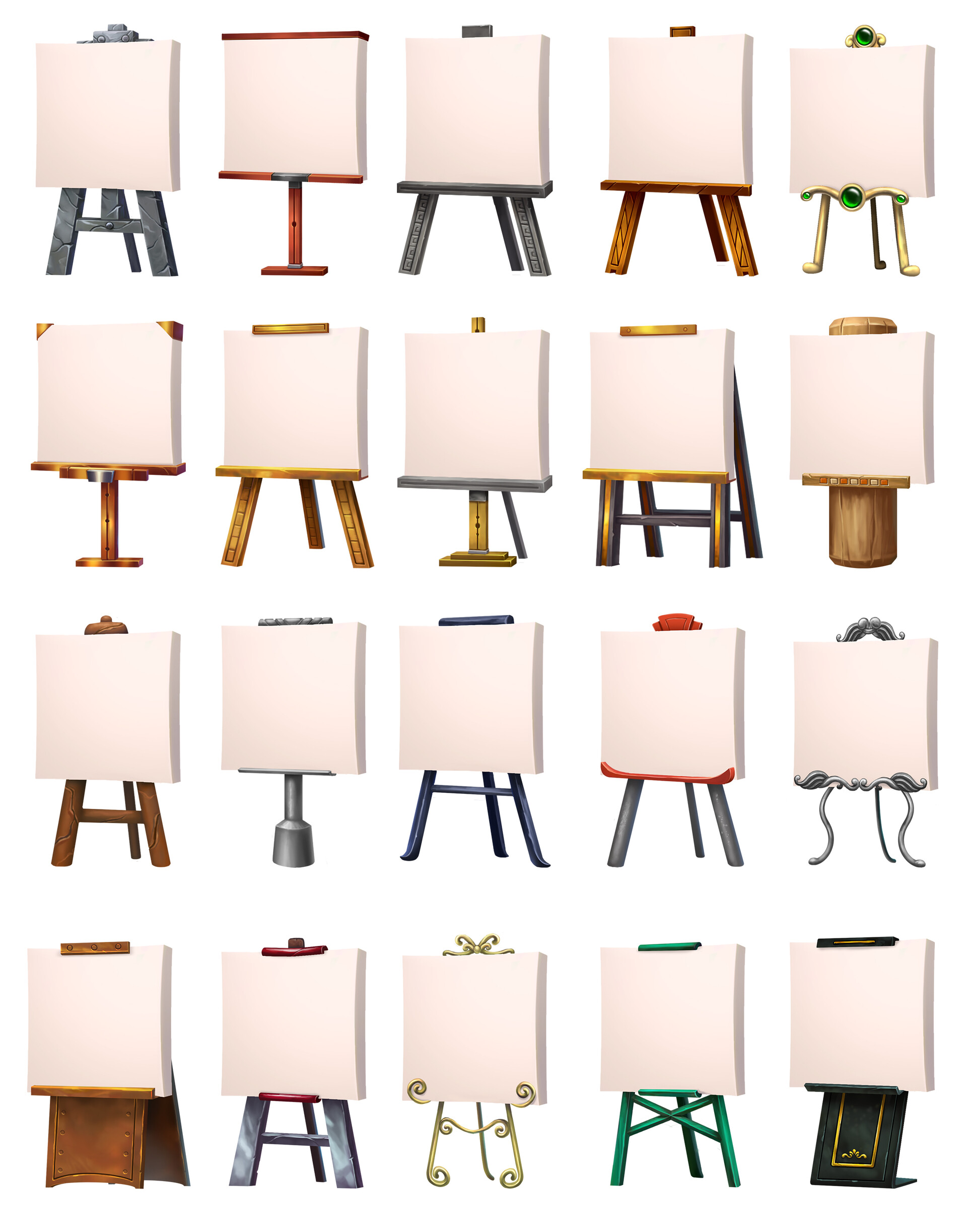ArtStation - Easel set