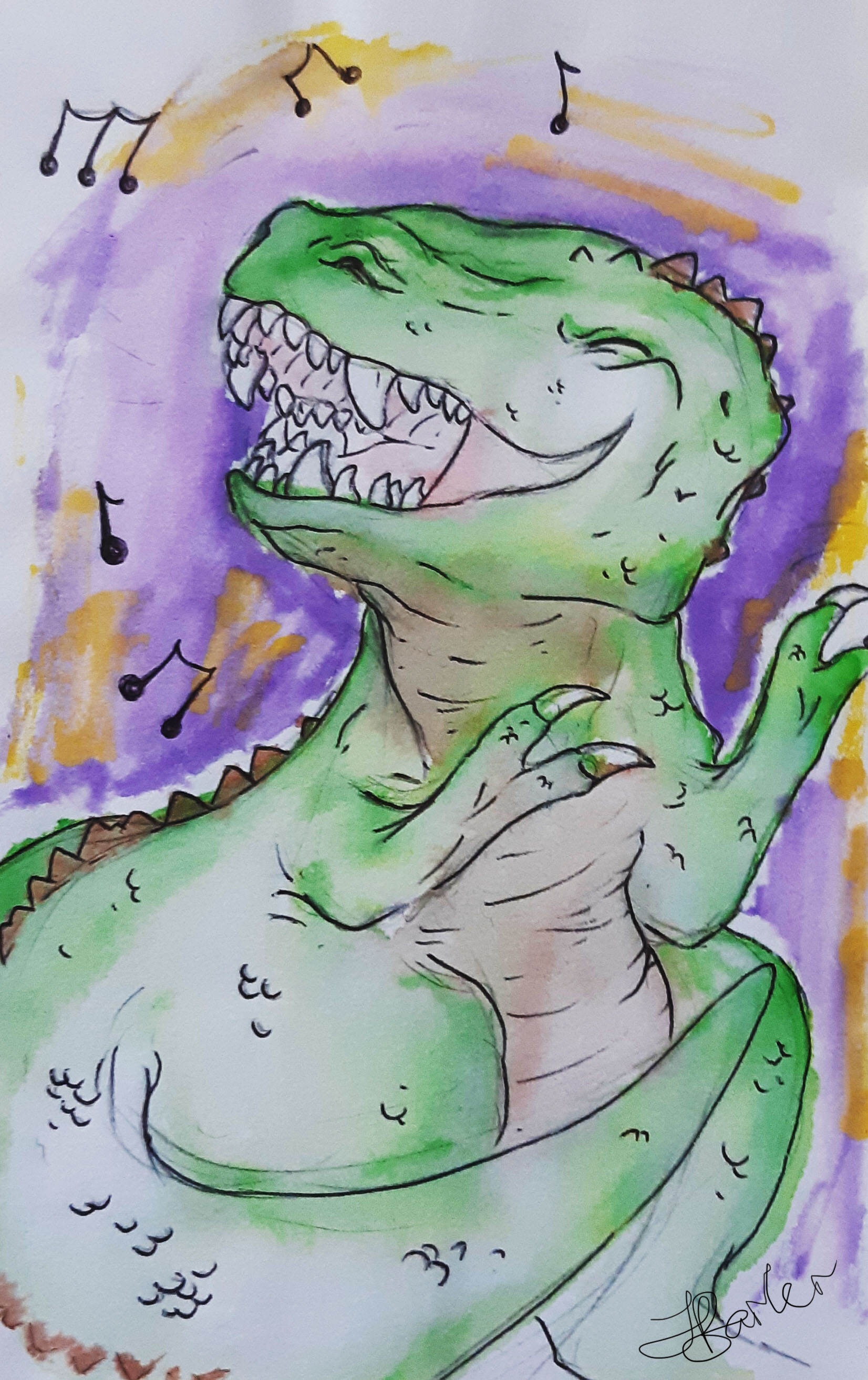 ArtStation - Dancing Dino