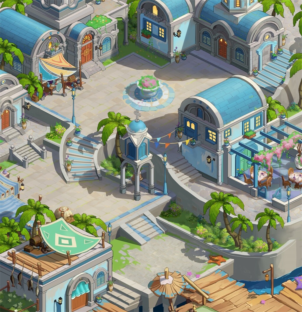 ArtStation - Blue city