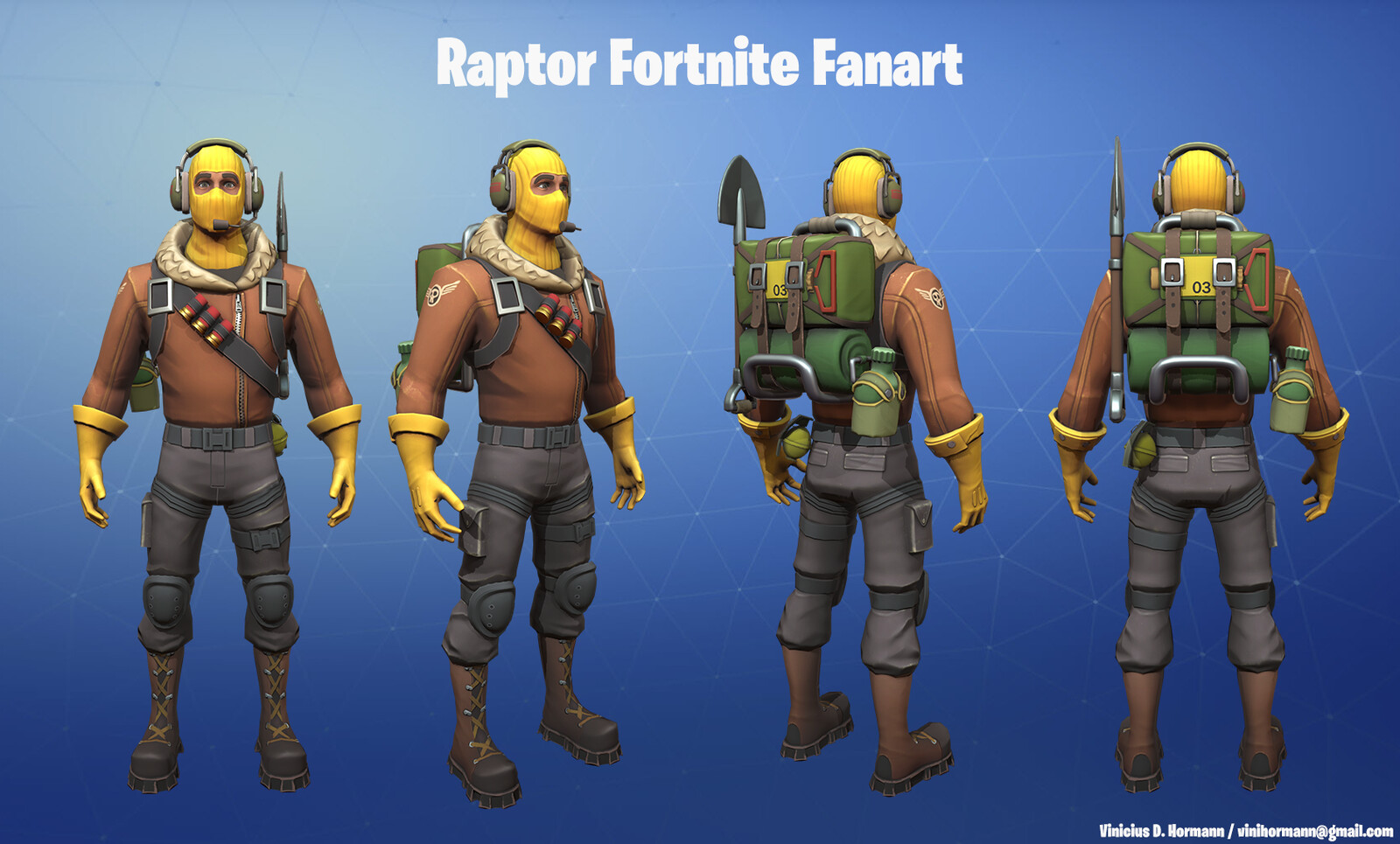 Vini Hormann Raptor Fortnite Fanart