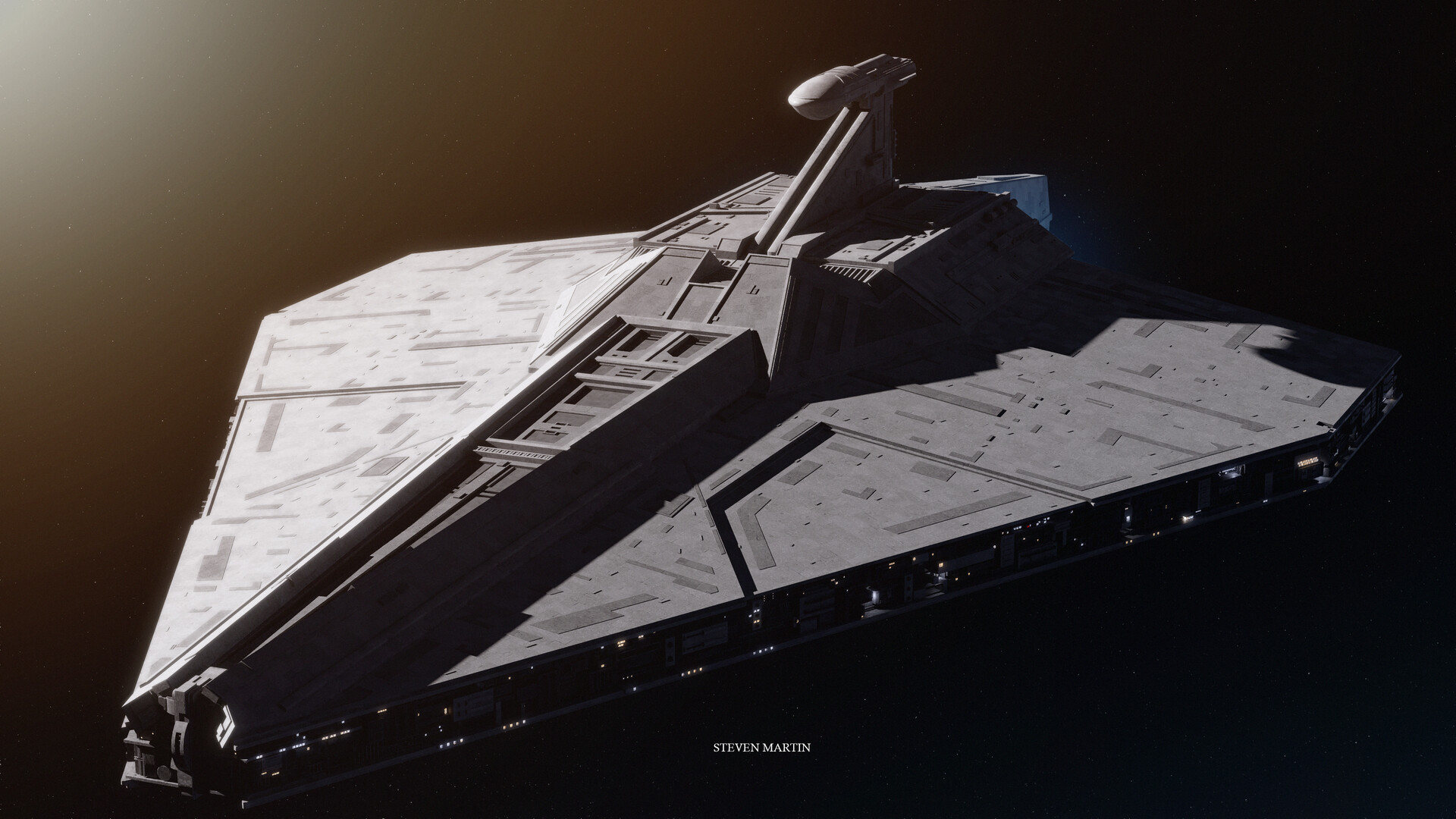 ArtStation - Acclamator, Heavy Cruiser Transport - Update Render