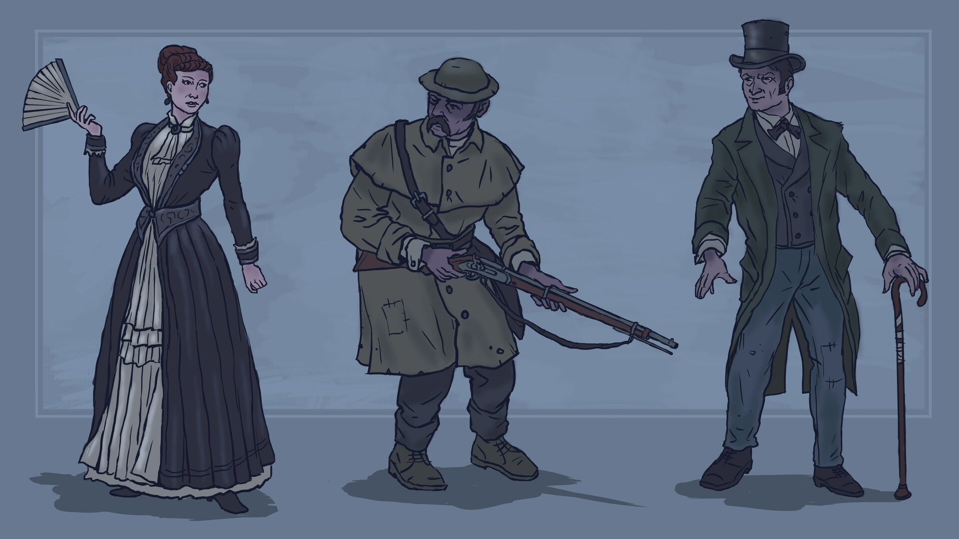 ArtStation - Spring Heeled Jack - Character designs