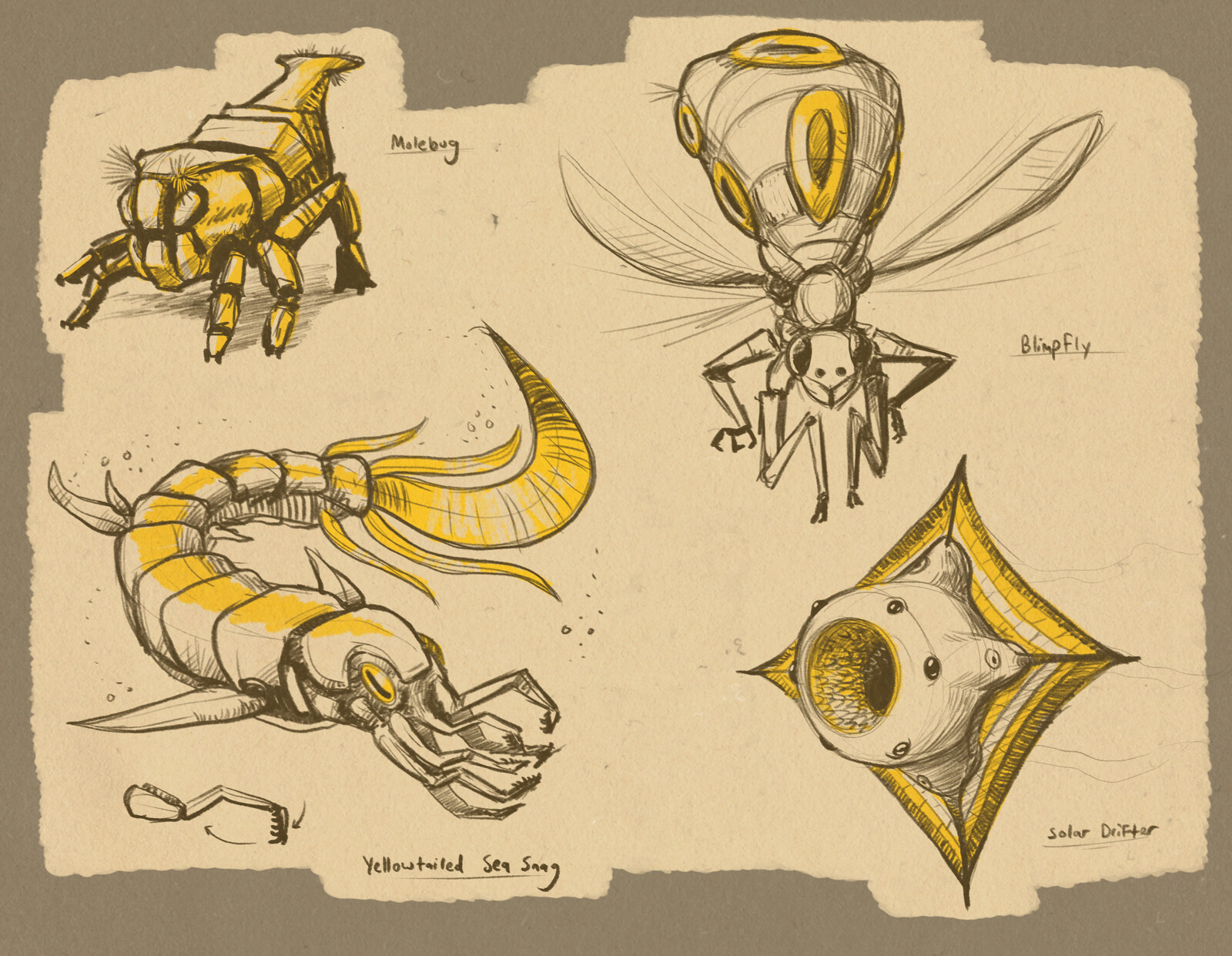 Tim Murray - Alien Insect Doodles