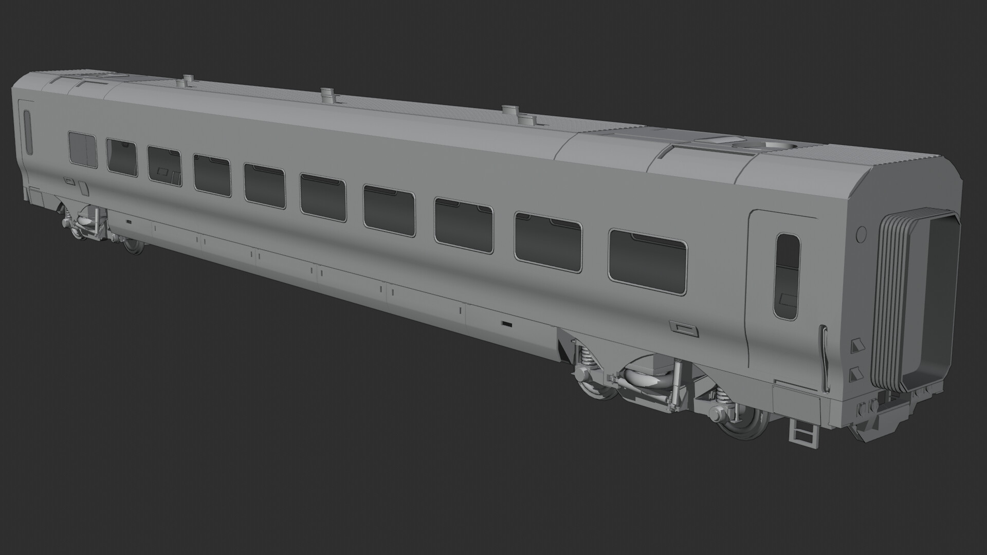 ArtStation - Brightline Work In Progress Coach Rail Car