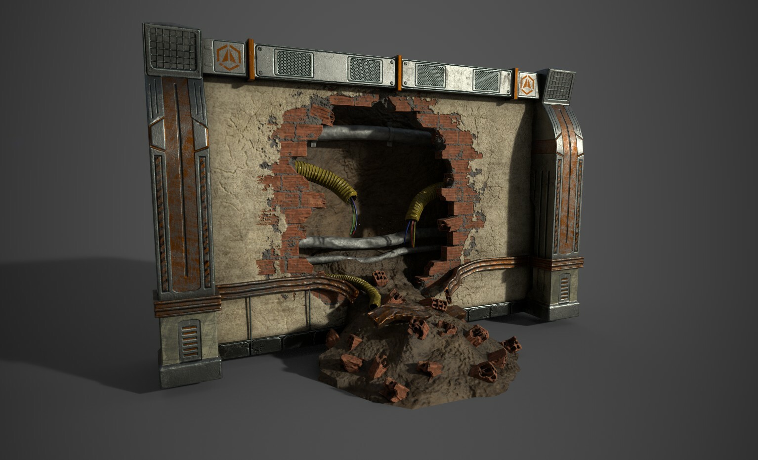 ArtStation - Futuristic wall