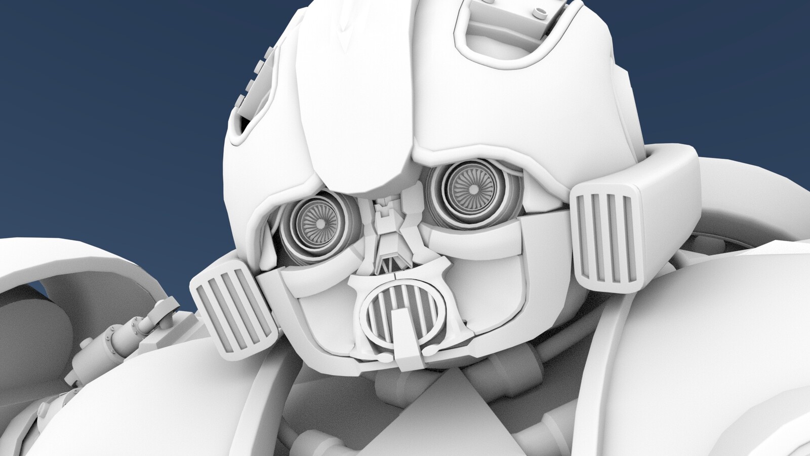 Pau Llopart - Transformers Bumblebee 3d Model with Blueprints / Model Sheet