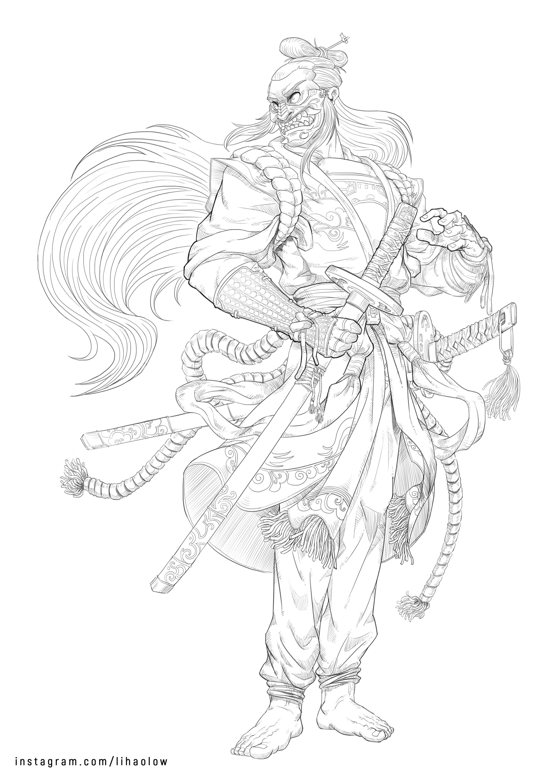 kabuki coloring book