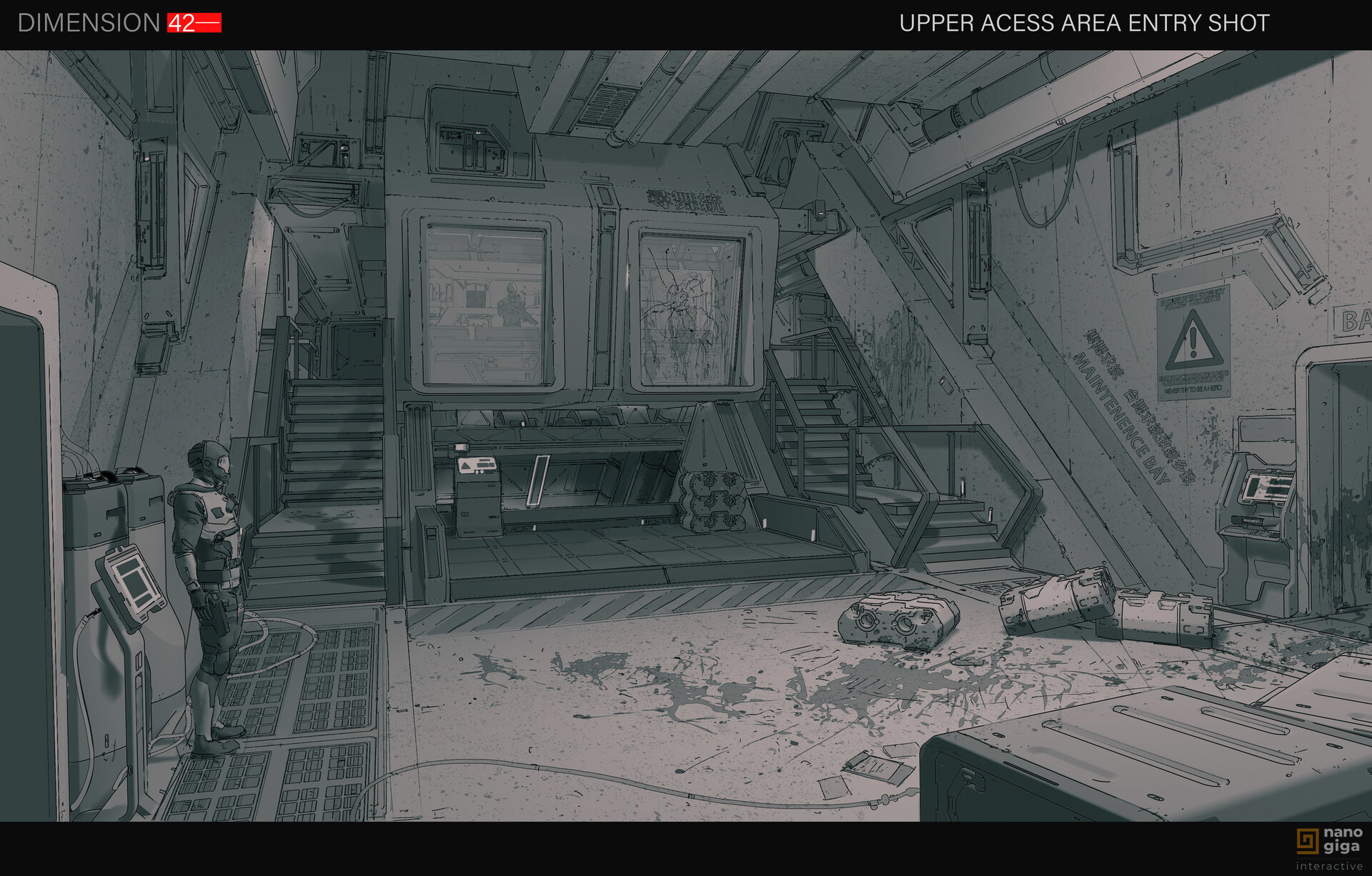 Nano Giga Interactive - Game Concept - Dimension 42 Upper Access Area Entry