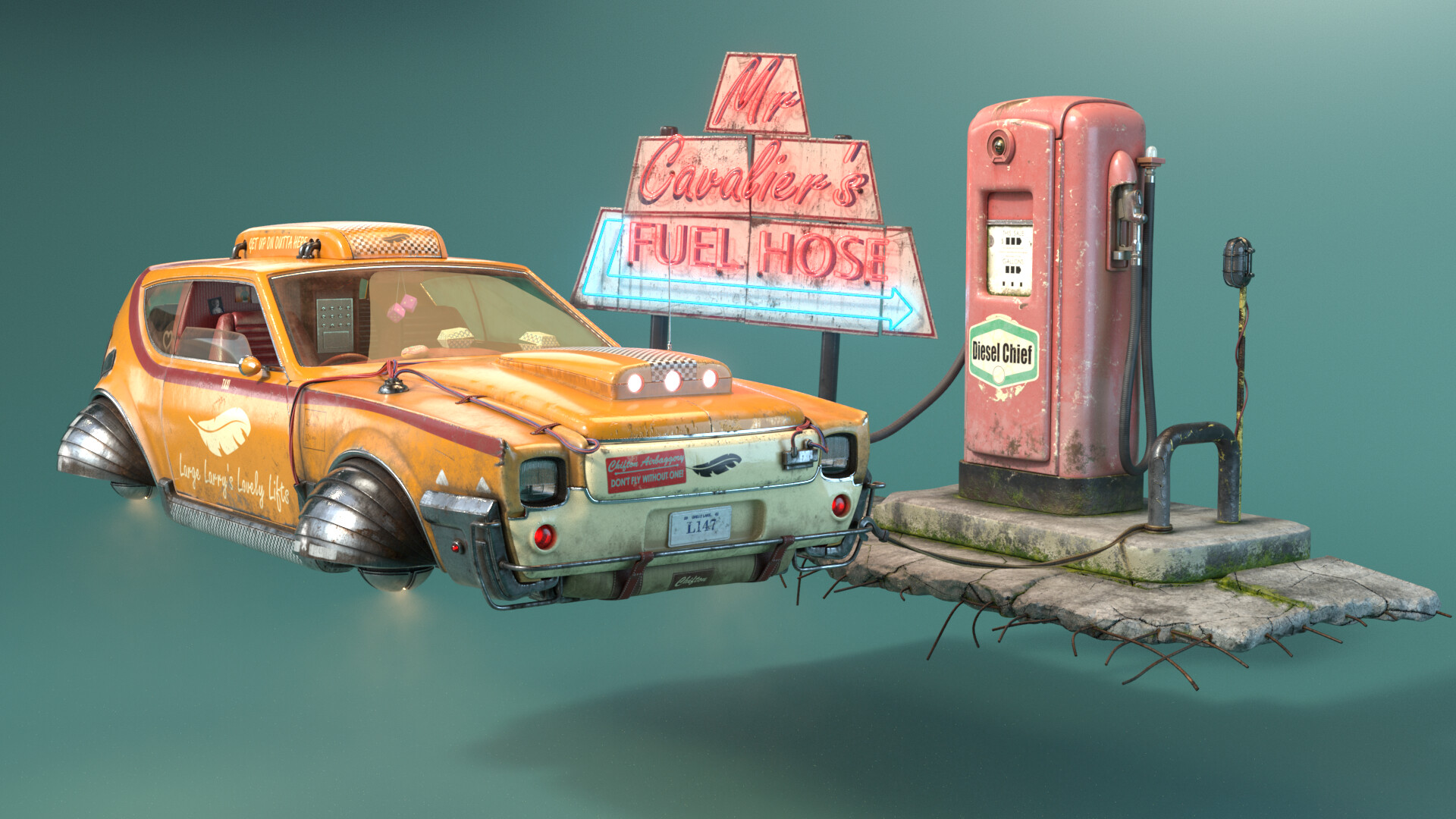 ArtStation - - Retrofit Hover Car