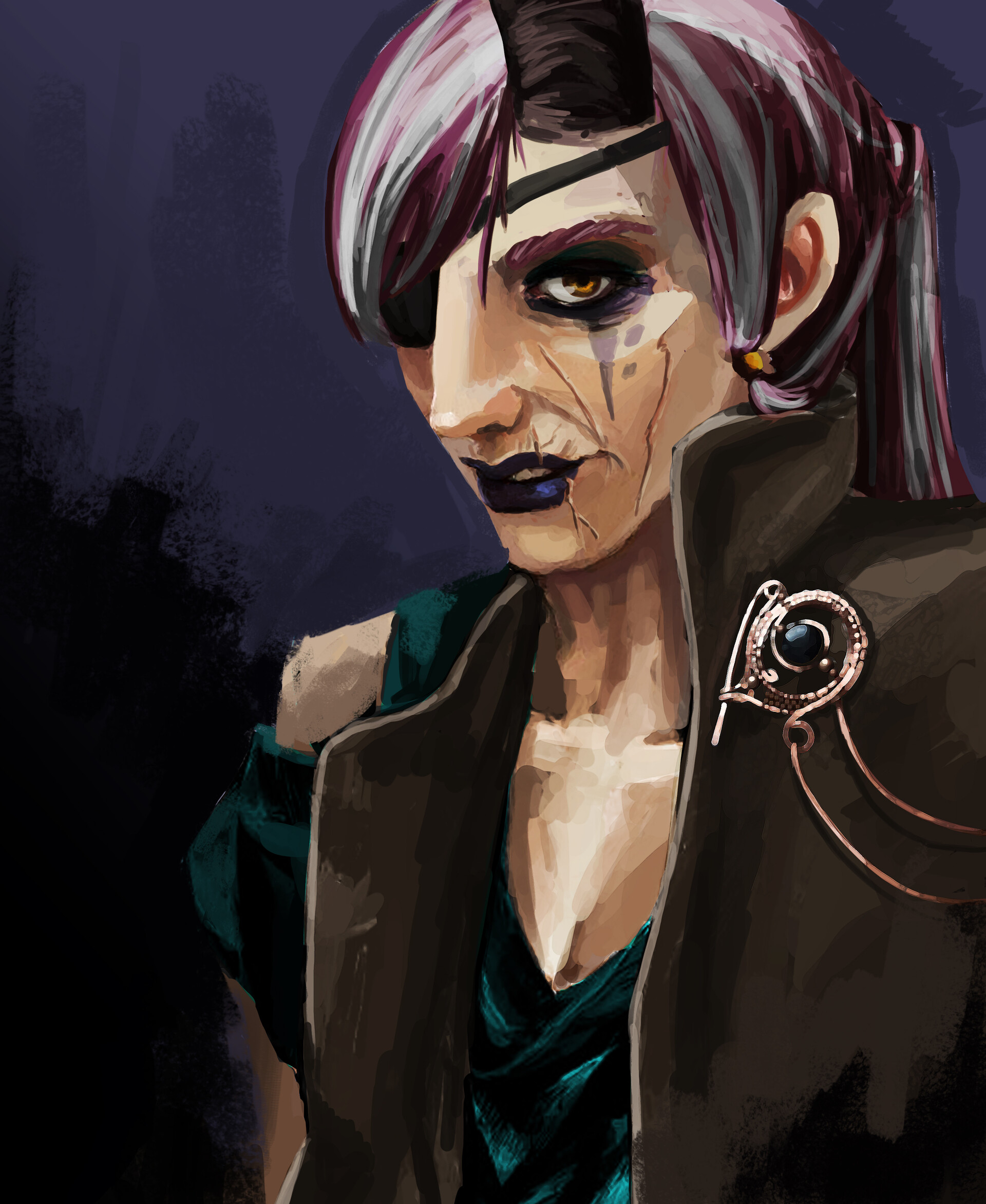 ArtStation - Morrigan Portrait Practice