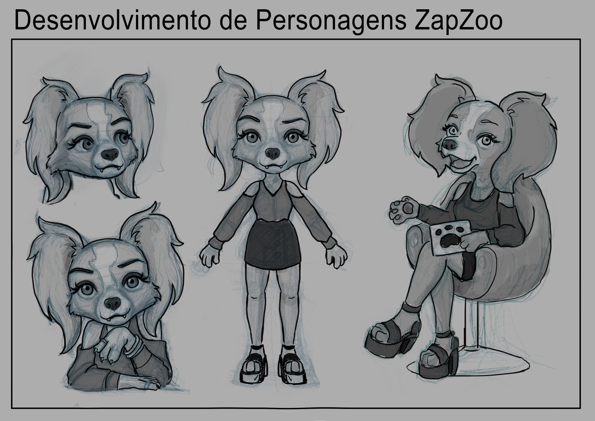 ArtStation - Character concepts for animated series ZapZoo