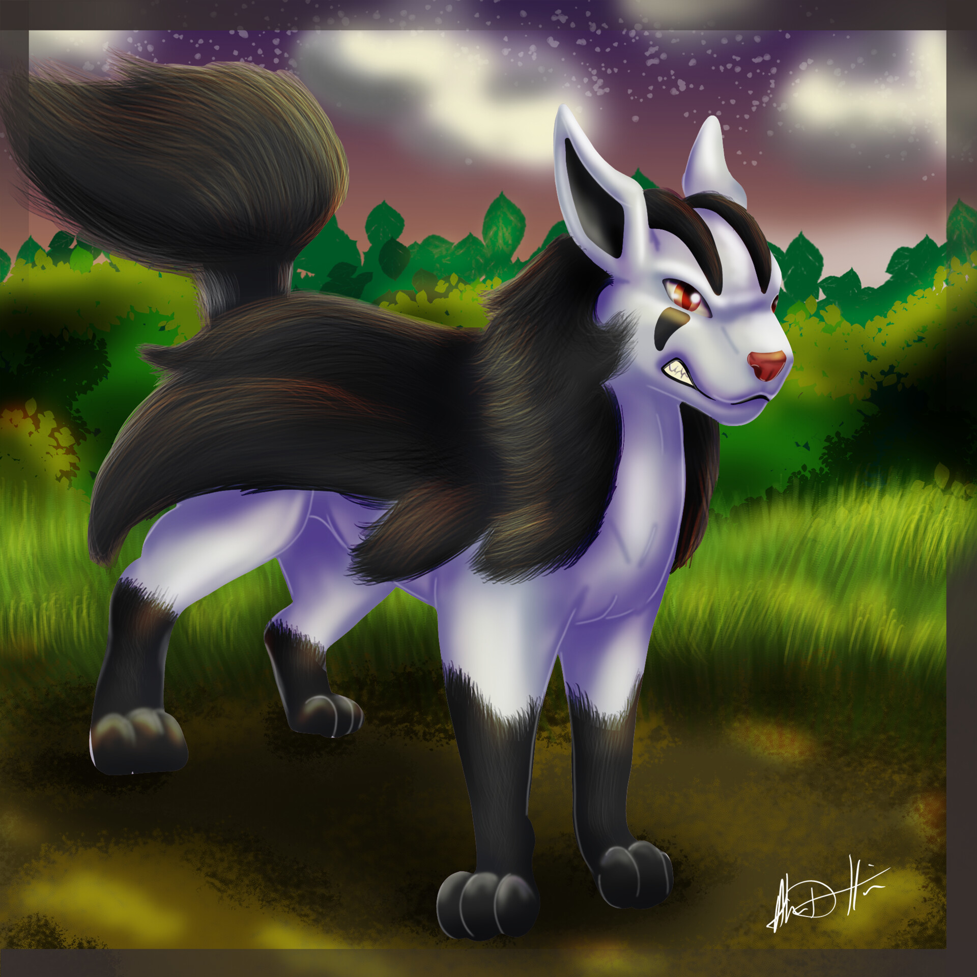 ArtStation - Mightyena Fanart