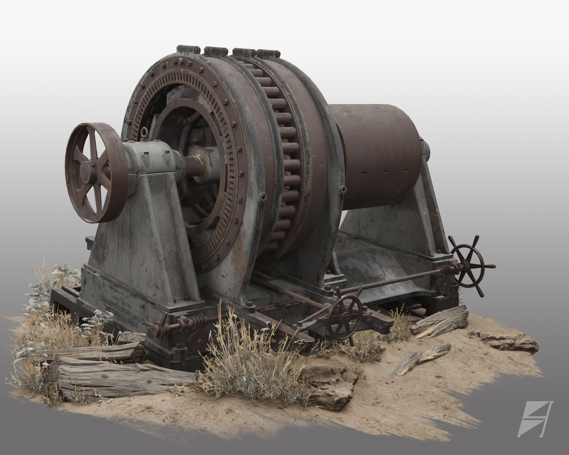 ArtStation - Rusty Old Generator
