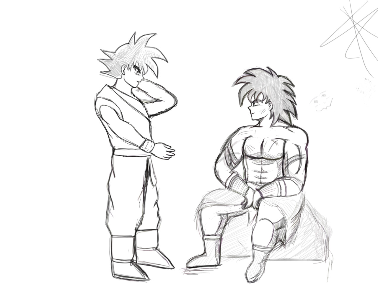 goku and broly coloring pages