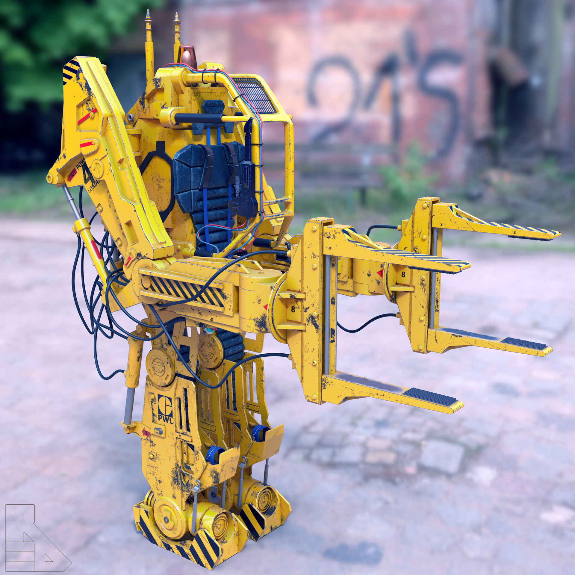 ArtStation - Powerloader from Aliens