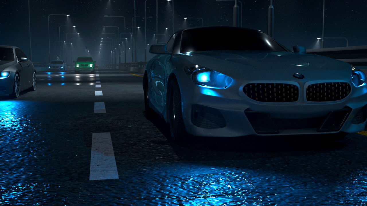 ArtStation - Highway Chase scene