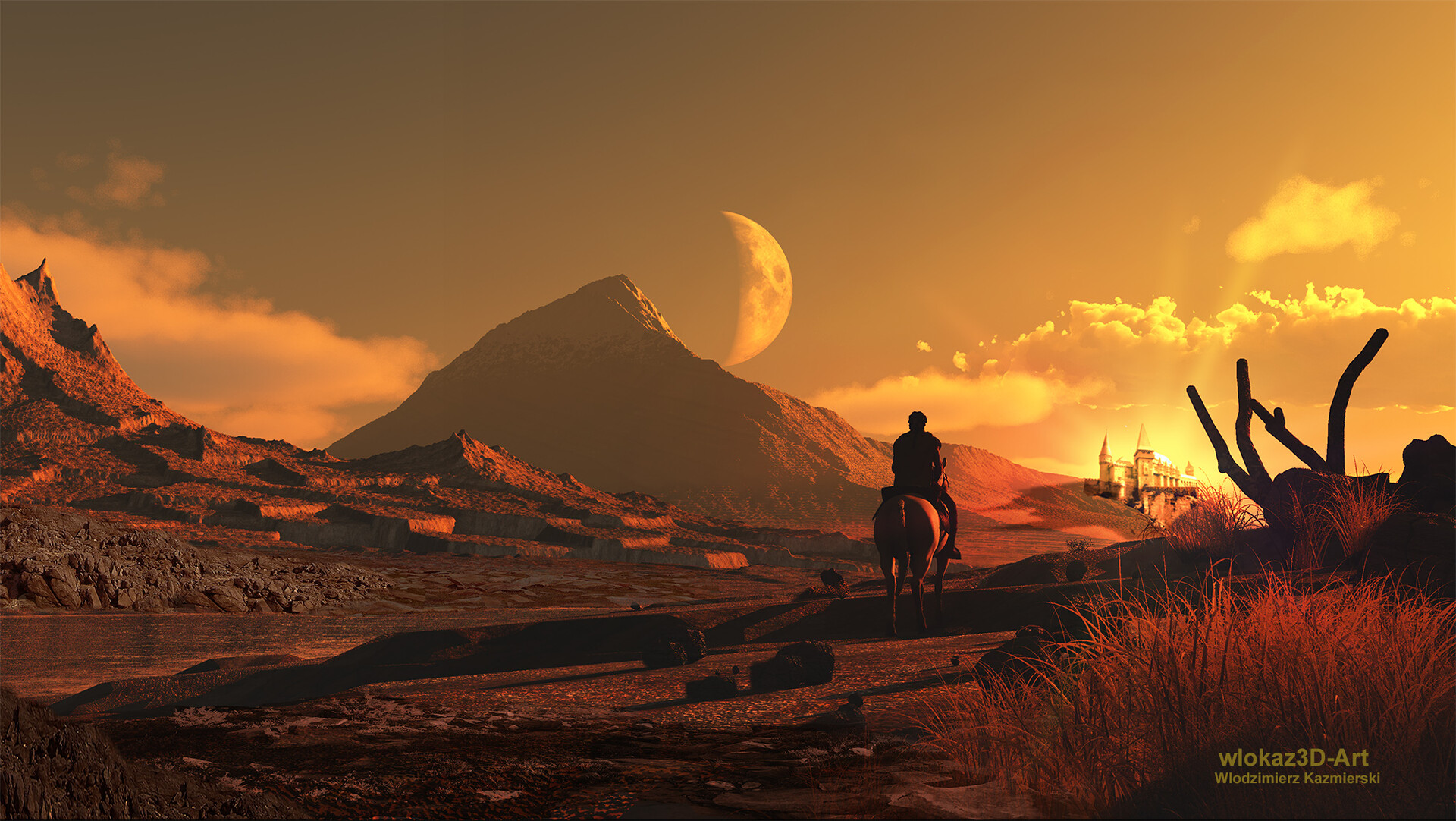 ArtStation - Lonely rider