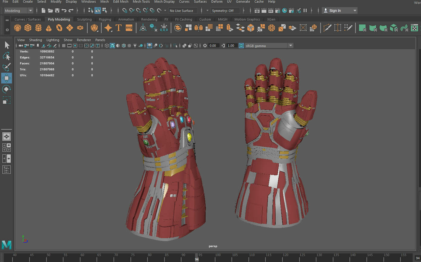 SteelWolf - 'Avengers Endgame Infinity Nano-Gauntlet' with finger ...