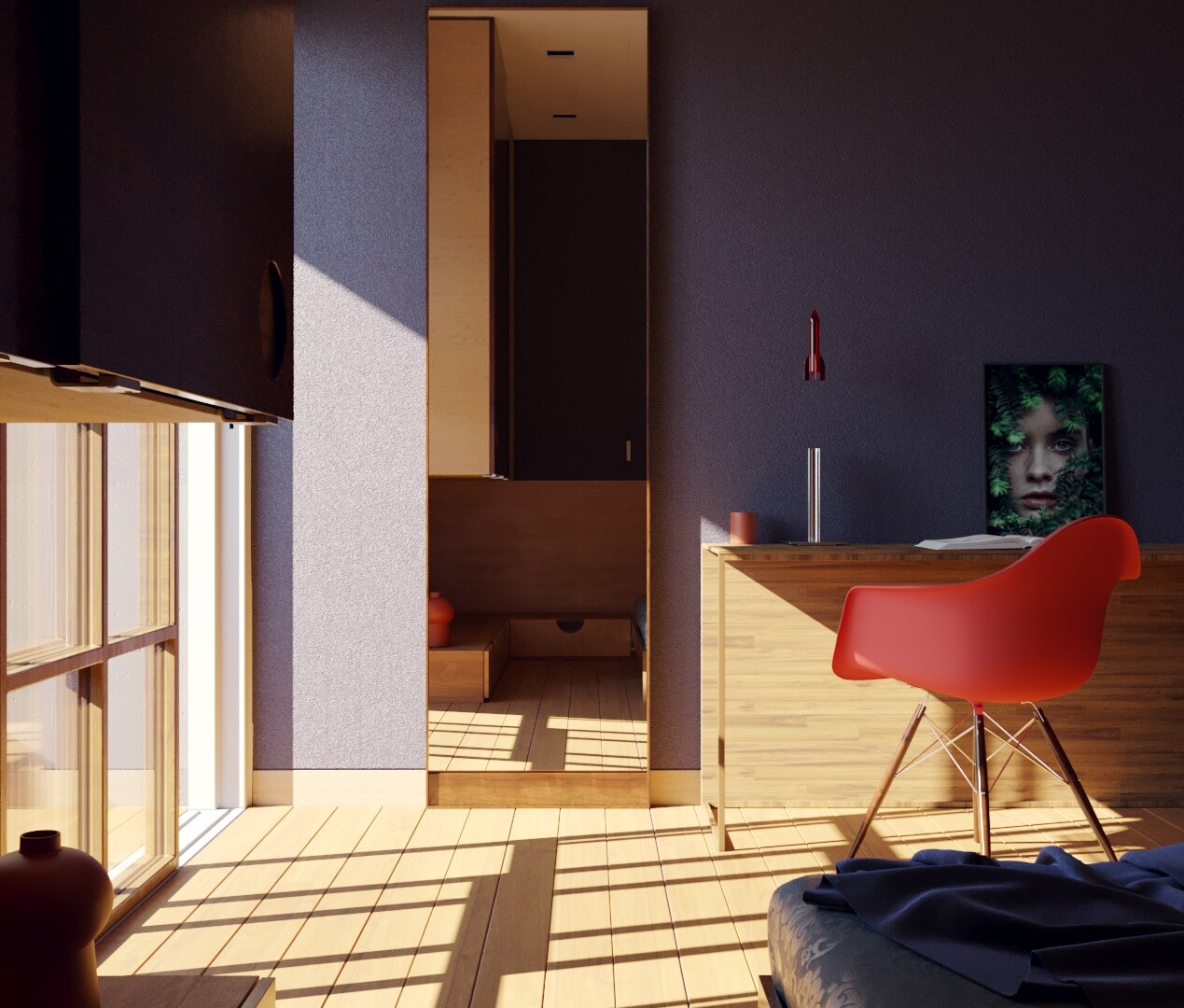 VIVEK GUPTA - BEDROOM 3D INTERIOR