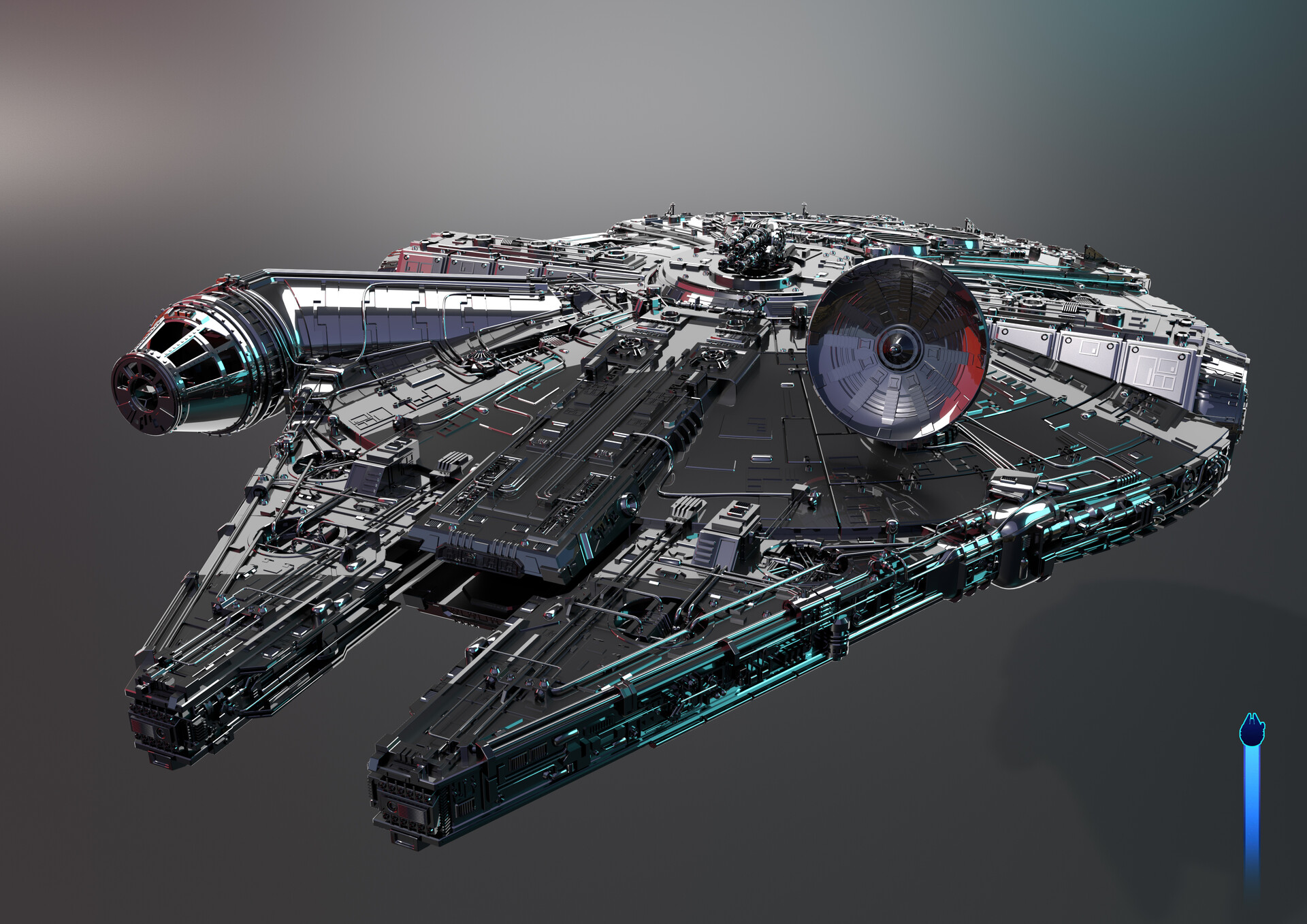 ArtStation - Millennium Falcon