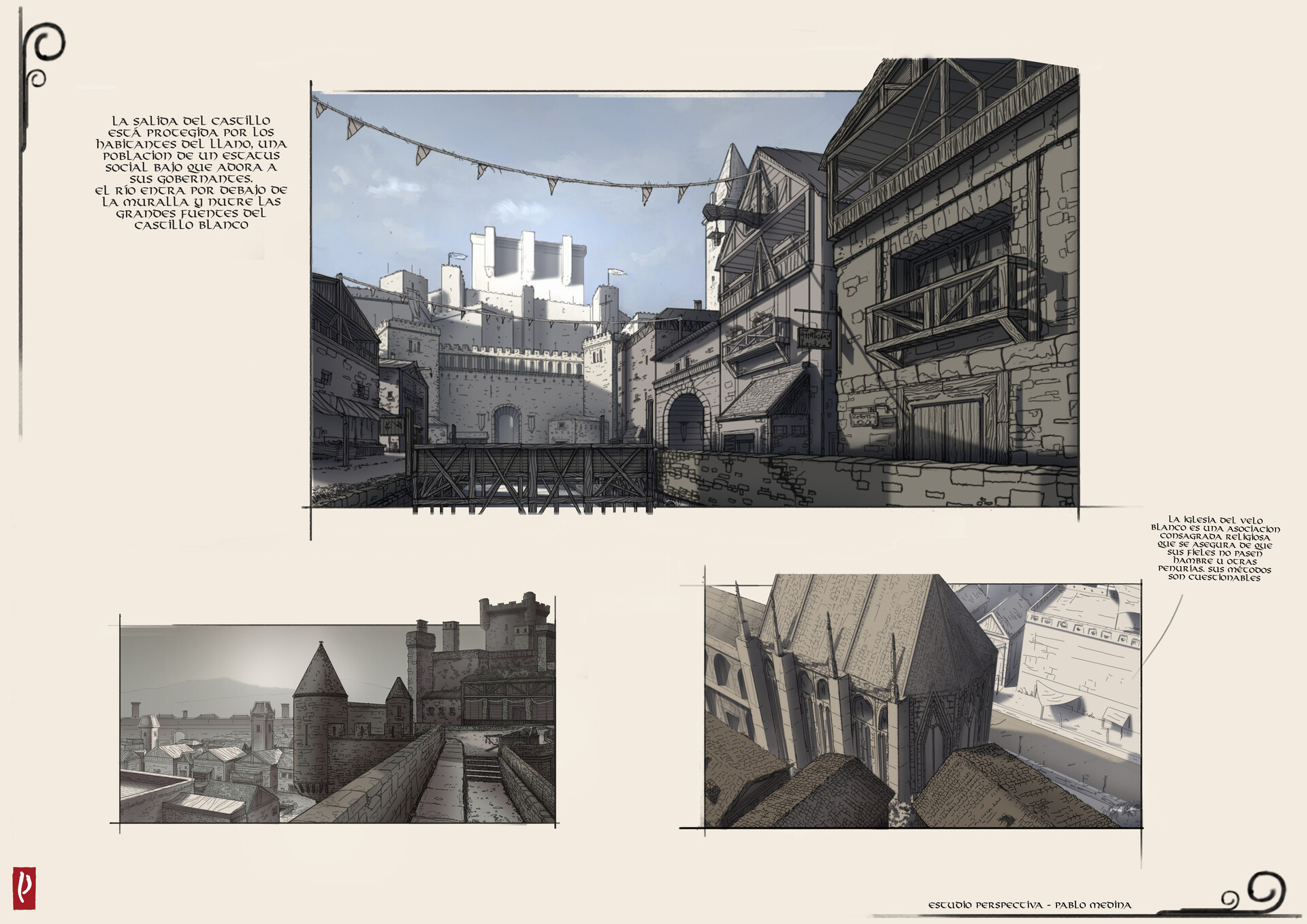 ArtStation - Medieval linework exploration