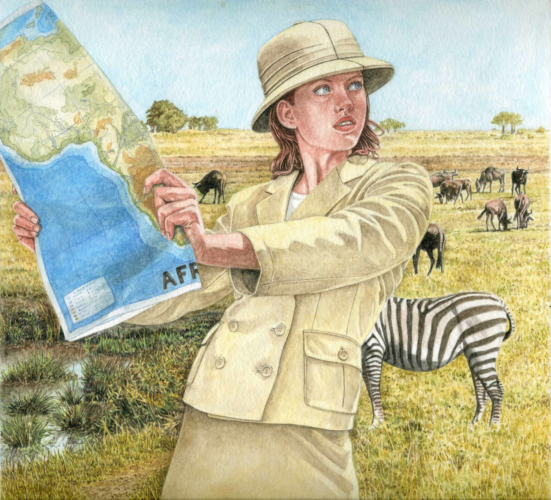 ArtStation - Nancy Drew Book Cover Illustration