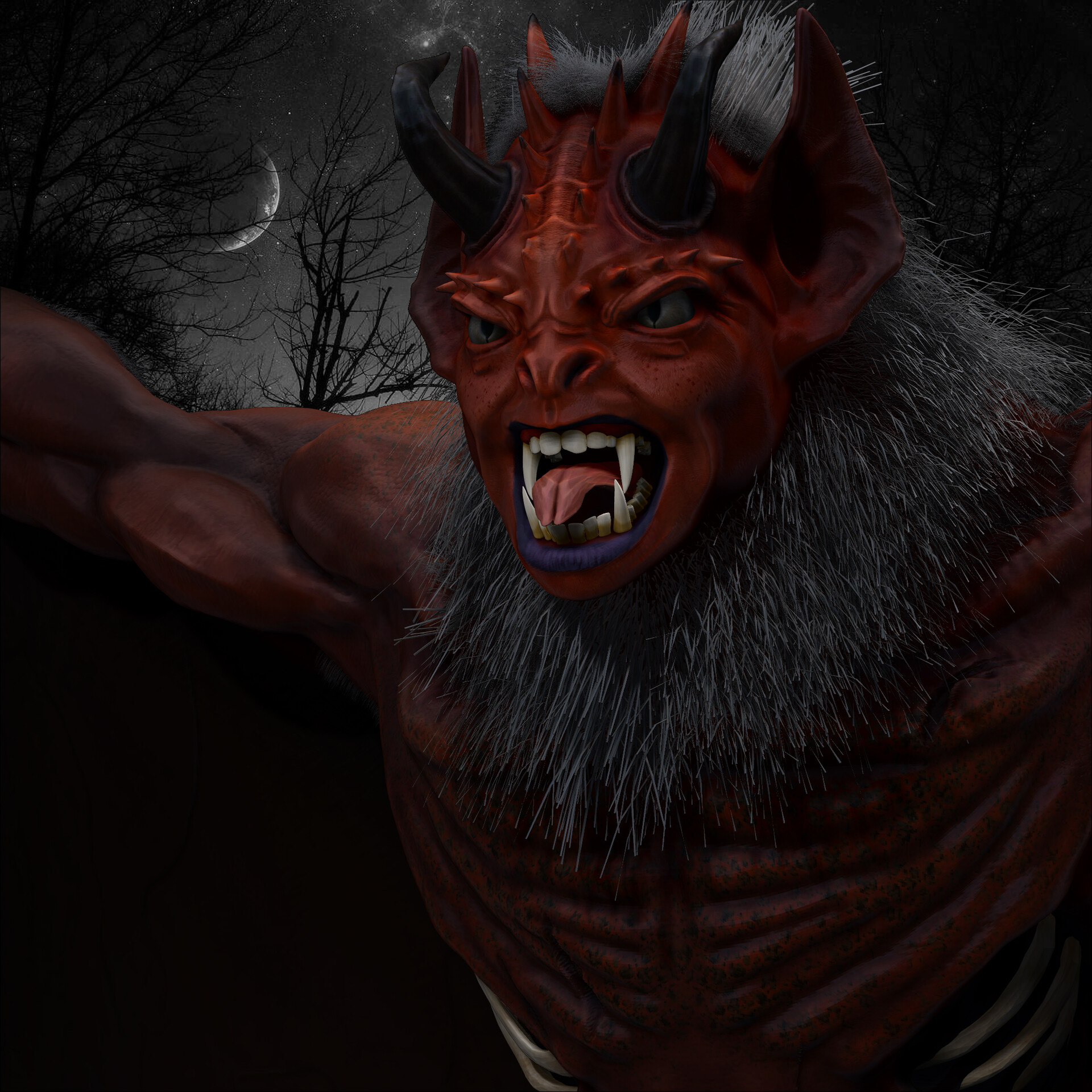 ArtStation - Monster in the Moonlight