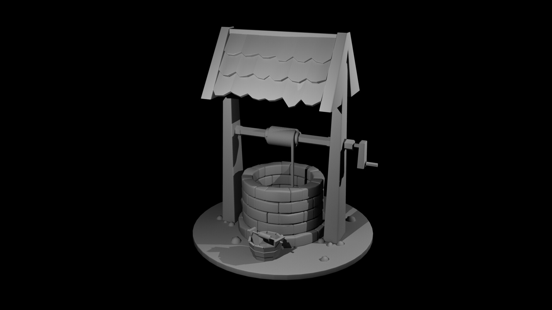 ArtStation - Fantasy Water Well - First Maya design