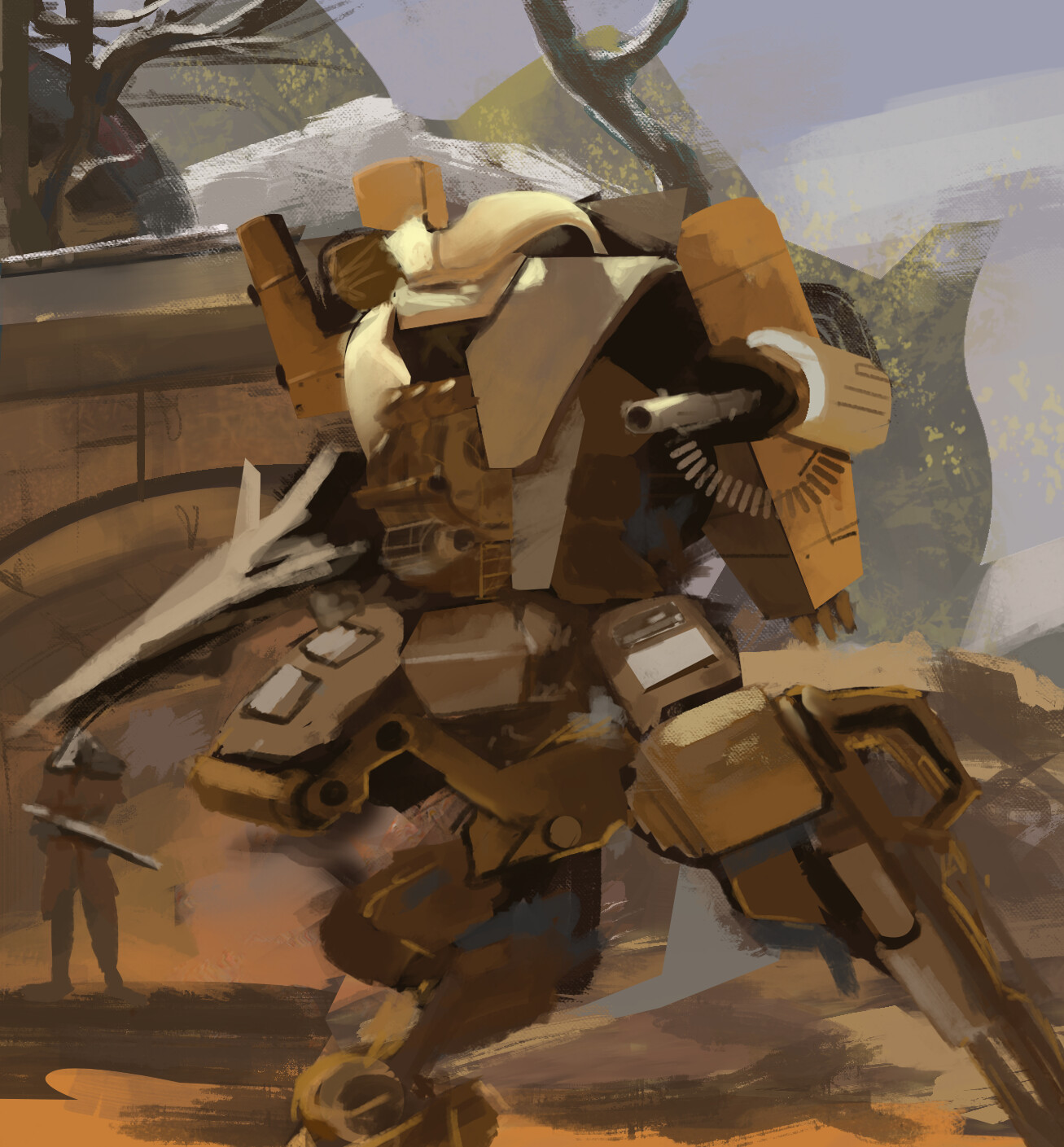 ArtStation - Mech practice, A. C.