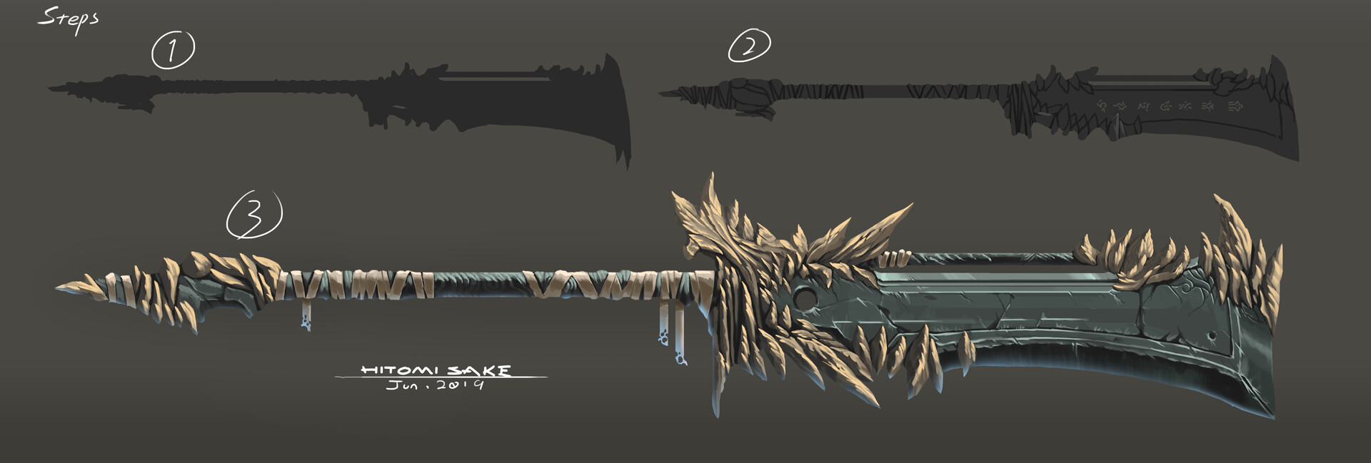 ℍ𝕀𝕋𝕆𝕄𝕀 𝕊𝔸𝕂𝔼 - Weapon Desgin- The glaive