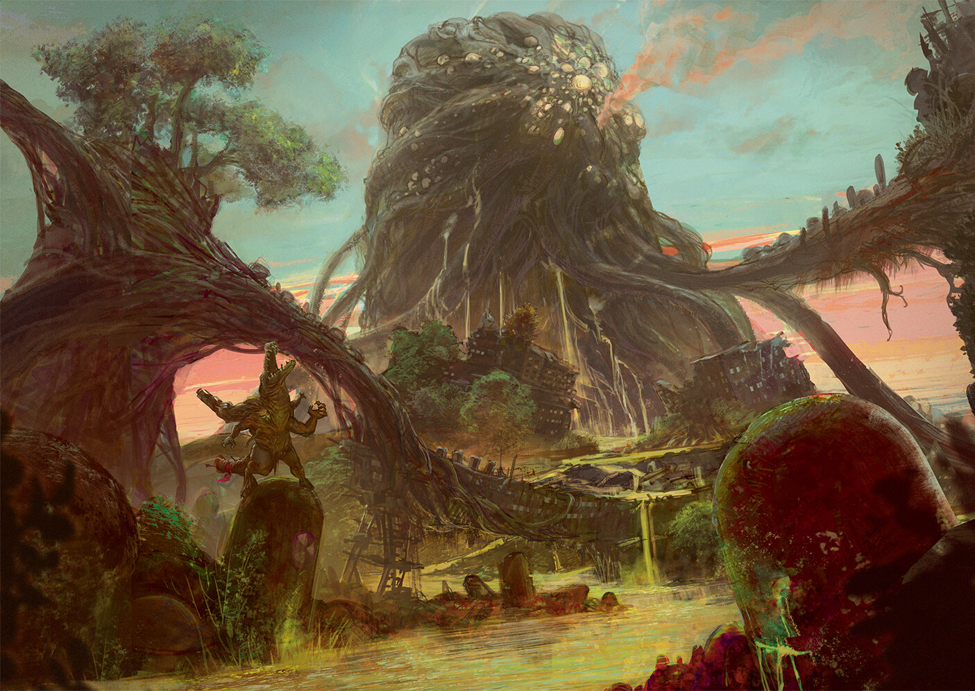 ArtStation - krokoboss biohazard hive