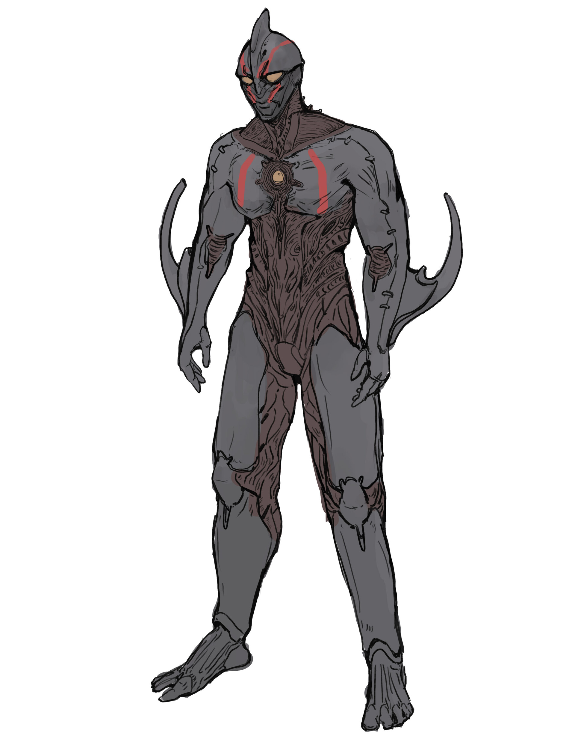 ArtStation - Tonkusatsu Hero Redesign: Sketches