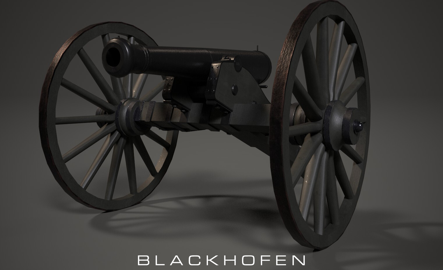 ArtStation - M1841 6-pounder Field Gun / Cannon Game Asset