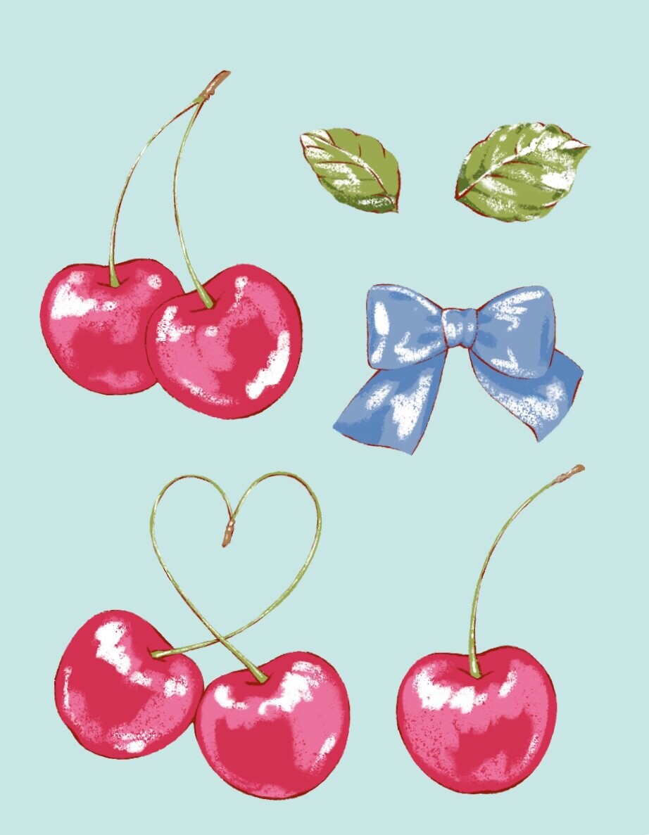 ArtStation - Cherry pattern