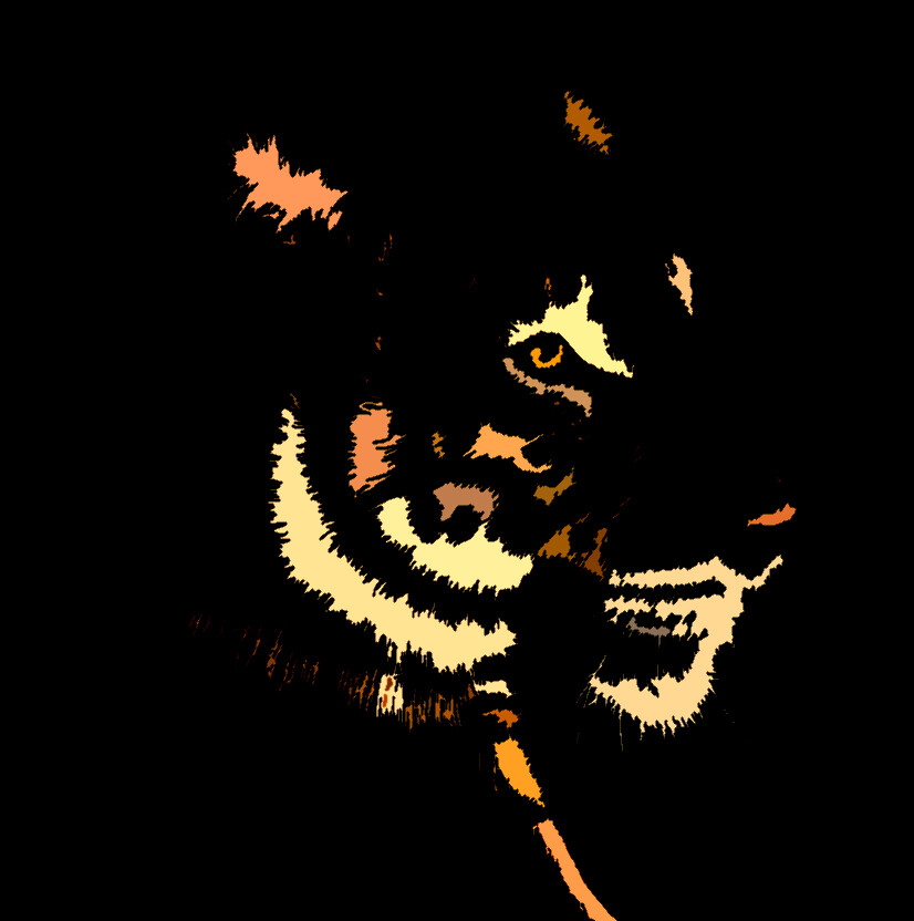 ArtStation - Tiger in the shadows