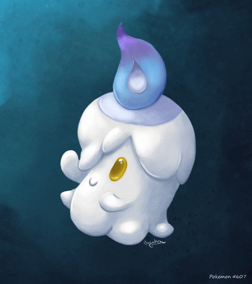 Artstation Pokemon Fanart Litwick 607