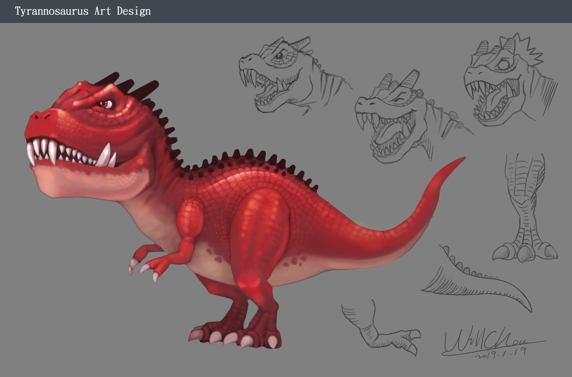 ArtStation - Tyrannosaurus Art Design