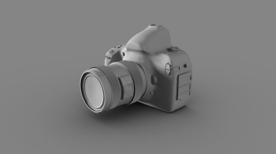ArtStation - Modeling 3d - Photographic reflex camera