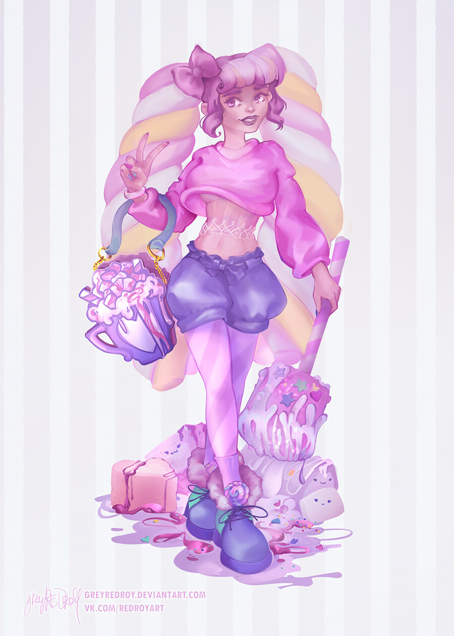 ArtStation - Marshmallow girl