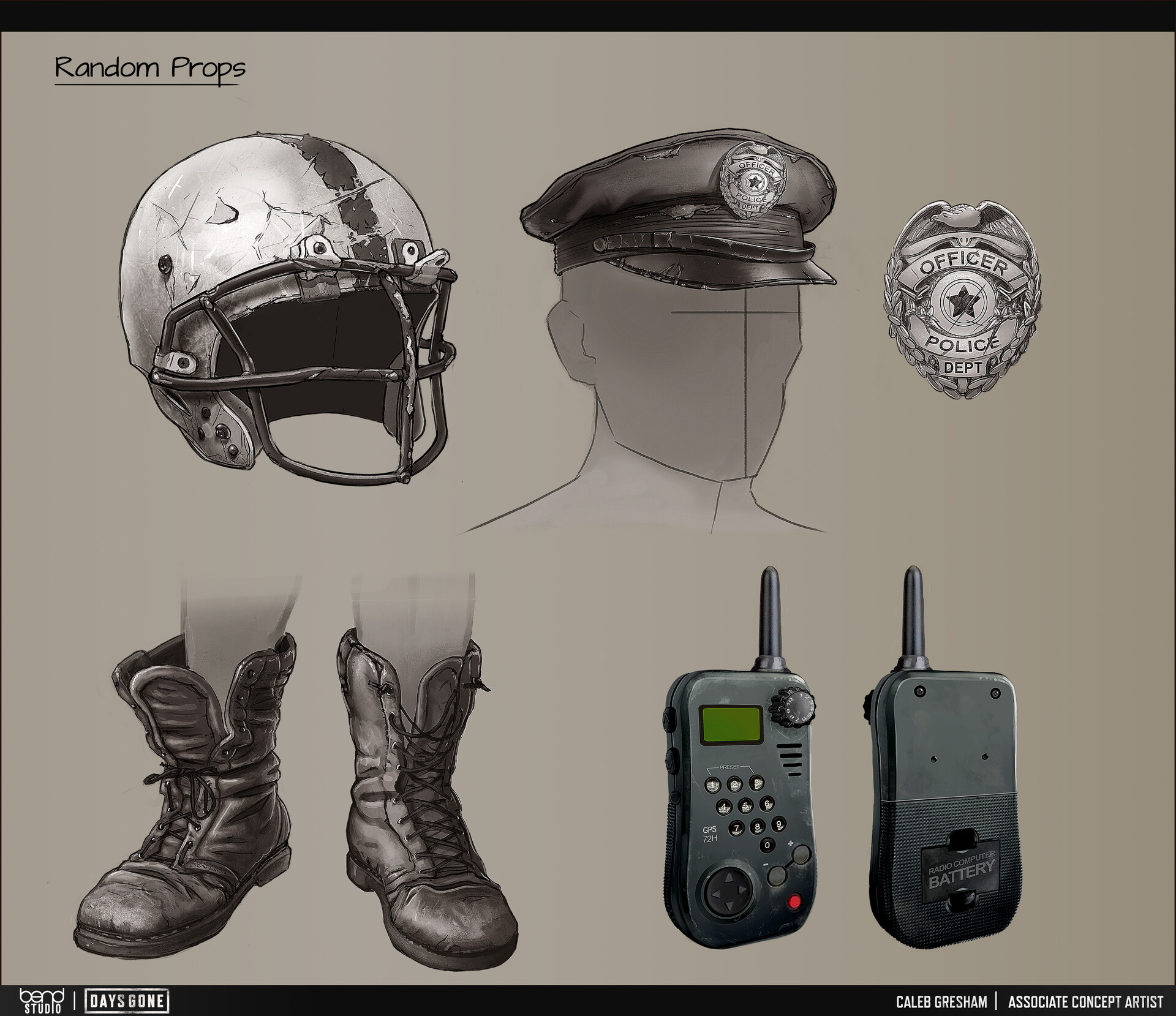 Caleb Gresham - DAYS GONE_PROPS